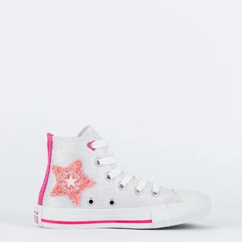 Tênis Converse Kids Chuck Taylor All Star Side Zip Hi Be Dazzling - All ...
