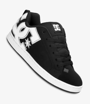 Tênis DC Court Graffik Shoes black white stencil - Exclusivo - DC Shoes ...