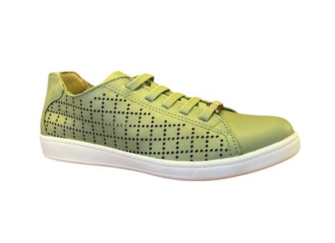 Tênis em couro Sarah Verde Maruna Mello - Marina Mello - Tênis Feminino ...