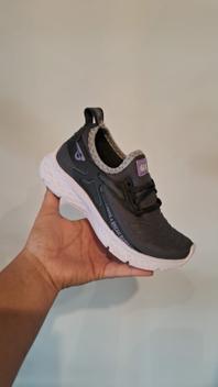 Tênis Esportivo Infantil Feminino Grafite/Lilás Ref.: K34 - GLK - Tênis ...