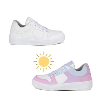 Tenis Feminino Casual Rainbow Muda de Cor Com a Luz do Sol - E-commerce ...
