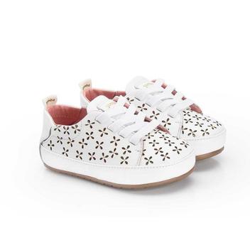 Tênis infantil em couro Gambo Floral Feminino T10482-BR - Tênis ...
