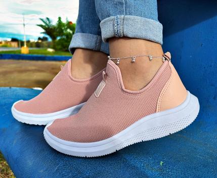Tênis meia Feminino Sem Cadarço academia caminhada - Es - Tênis para ...