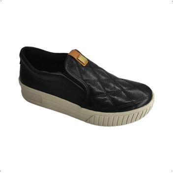 Tenis Slip on Pegada Couro Confortavel levitech 212513 - Slipper / Slip ...