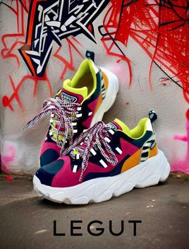 Tênis Sneaker Cyrcus Preto e Pink Feminino - Legut - Tênis Feminino ...