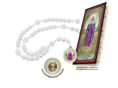 Terço Nossa Senhora das Lágrimas com Folheto - Zanato - Terço ...