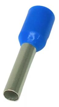 Terminal Ilhós Azul 2,5mm Tubular Pré Isolado com 100 Unidades ...