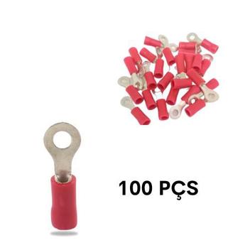 Terminal Olhal Isolado M3 Vermelho 22-16AWG AN2417-C - Crimper ...