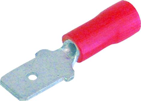 Terminal Recep. Macho 6,35mm VM - 20pc - ASANTOS - Terminais Elétricos ...