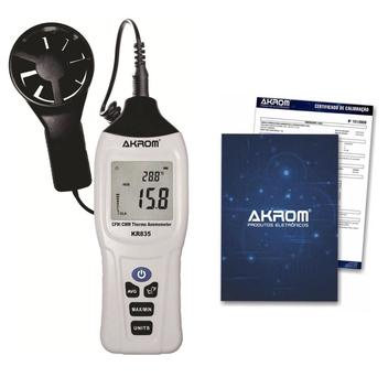 Termo Anemômetro com Cálculo de Vazão e Certificado de Calibração ...