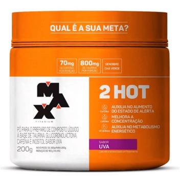 Termogênico 2Hot Max Titanium Sabor Uva 200g - Termogênico - Magazine Luiza