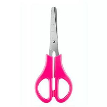 Tesoura Escolar De Aço Inox Com Régua Inmetro Neon 13cm - BRW - Tesoura ...