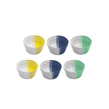 Tigela Ceramica Ramekin Bowl Forno 180ml Colorida 6un - PRACAZA ...
