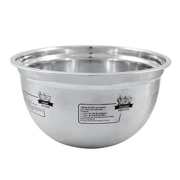 Tigela De Inox 25cm Para Saladas C/ Estampas De Receitas - Casíta ...