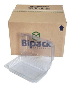 Tigela Embalagem Retangular Tampa Articulada Bp13 Cx C/100un - Bipack Embalagens - Embalagens ...