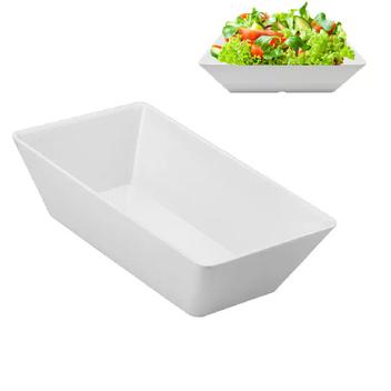 Tigela Travessa Forma Retangular Funda Em Melamina 25cm - Best ...