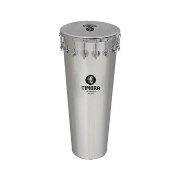 Timbal 90x14” Alumínio Polido Timbra com Pele Leitosa - Tamborim ...