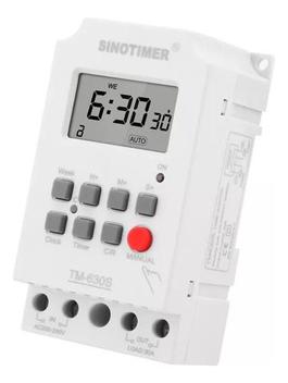 Timer Digital Programador Tm630a 110v Ou 220v 30a Din/painel - Sinotimer - Temporizador de ...