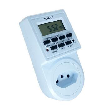 Timer Digital Temporizador Tomada Bivolt 9 Programações 10a - B-Max ...