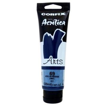 Tinta Acrílica 120ml G1 069 Azul da Prussia Corfix - Tinta Acrílica ...