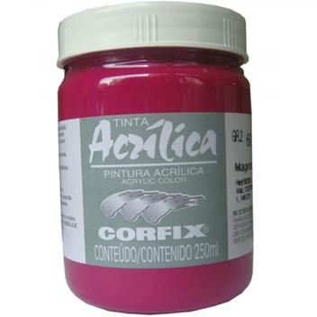 Tinta Acrílica Corfix Magenta 60 G2 250Ml - Tinta Acrílica - Magazine Luiza