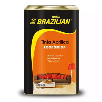 Tinta Acrílica Econômica Brazilian Branco Fosco 18L - BRAZILAIN COLORS ...