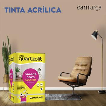 Tinta Acrílica Econômica Interior Fosco Quartzolit 18l - Cores - Tinta ...