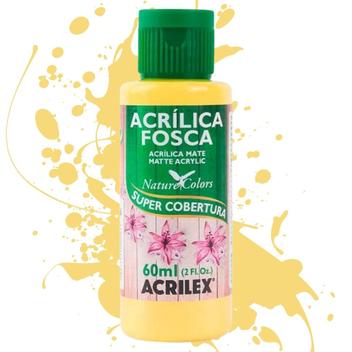 Tinta Acrílica Fosca 60ml 504 - Amarelo Limão - ACRILEX - Tinta ...
