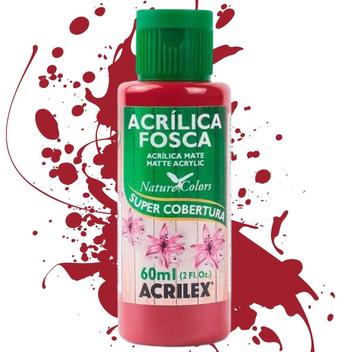 Tinta Acrílica Fosca 60ml 514 - Terra Queimada - ACRILEX - Pintura ...