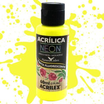 Tinta Acrílica Fosca Neon Acrilex 60 ml - 03960 - Pintura - Magazine Luiza