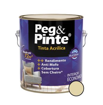 Tinta Acrílica Interna Peg E Pinte 3,6l Eucatex Marfim Angola - Tinta ...