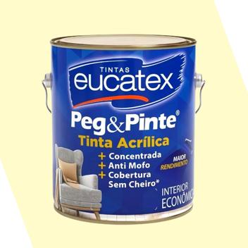 Tinta Acrílica para Parede Anti Mofo Peg e Pinte 3,6L - Eucatex - Tinta ...