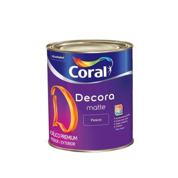 Tinta Acrílica Premium Coral Decora Matte FO 800ML Cores - Tinta para ...