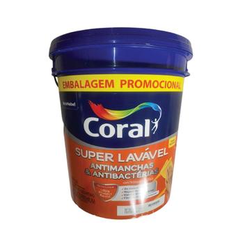 Tinta Acrílica Premium Coral Super Lavável 20L Branco - Tinta para ...