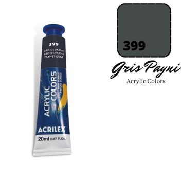 Tinta Acrylic Colors Acrilex 20ml 399 Gris de Payne - Pintura ...
