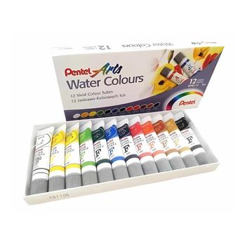 Tinta Aquarela Pentel à Base de Água, Com 12 Cores, WFRS-12 - Tinta ...