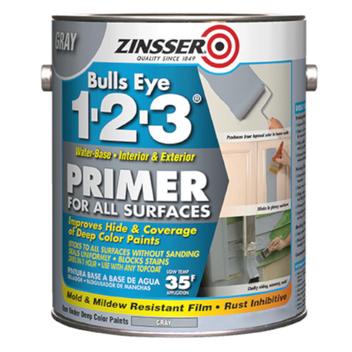 Tinta base agua zinsser 1-2-3 primer 0,946l - cinza acet - RUST-OLEUM - Tinta Spray para Parede ...