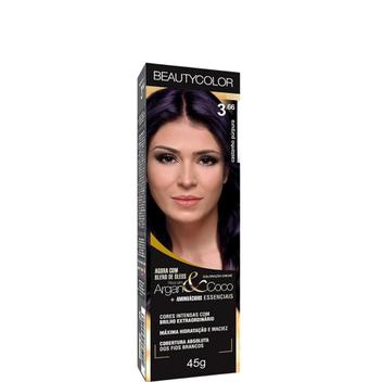 Tinta Beauty ColorColoração Creme 3.66 Castanho Purpura 45g ...