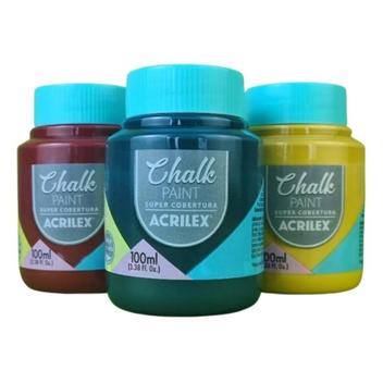 Tinta Chalk Paint Acrilex 100ml - 05610 - Pintura - Magazine Luiza