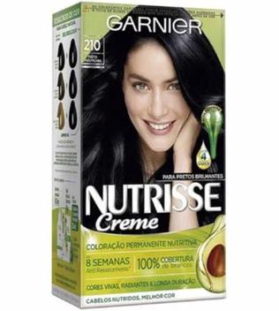 Tinta de Cabelo Permanente Nutrisse Creme -preto azulado - PROCOSA ...