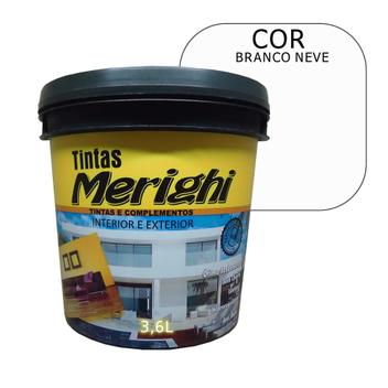 Tinta de Parede Látex Standard 3,6Litros Cor Branco Neve - Merighi ...