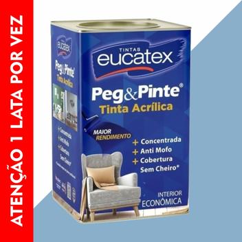 Tinta Econômica Eucatex Peg Pinte Sem Cheiro 18l Escolha a Cor - Tinta ...