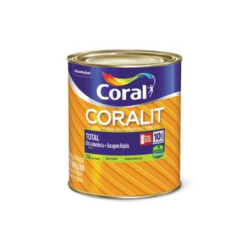 Tinta Esmalte Coral Coralit Total Base Água 900ML - Branco Acetinado ...