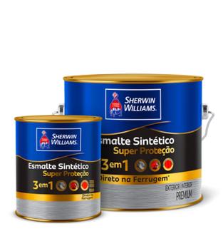 Tinta Esmalte Super Proteção Preto Brilhante 2,4 litros - Sherwin ...