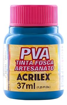 Tinta Fosca PVA AZUL MAR 535 - 37ml - ACRILEX - Tinta PVA - Magazine Luiza