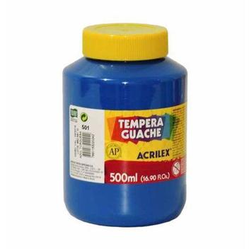 Tinta Guache AZUL Acrilex 500ML - Tinta Guache - Magazine Luiza