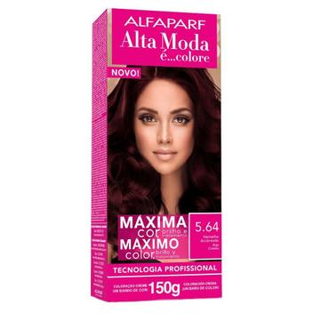 Tinta Para Cabelo Alta Moda 5.64 Vermelho Acobreado 150G - Alfaparf ...