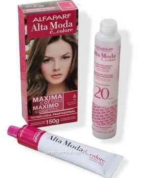 Tinta Para Cabelo Alta Moda Cor 6.0 Louro Escuro Alfaparf - Tinta de ...