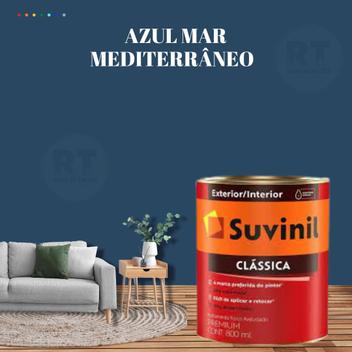Tinta Para Parede Azul Suvinil Clássica 800ml Cor Premium Cor Azul Céu ...