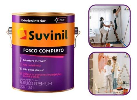 Tinta Parede Suvinil Fosco Lavável 3,6 Litros Antirrespingo - Tinta ...